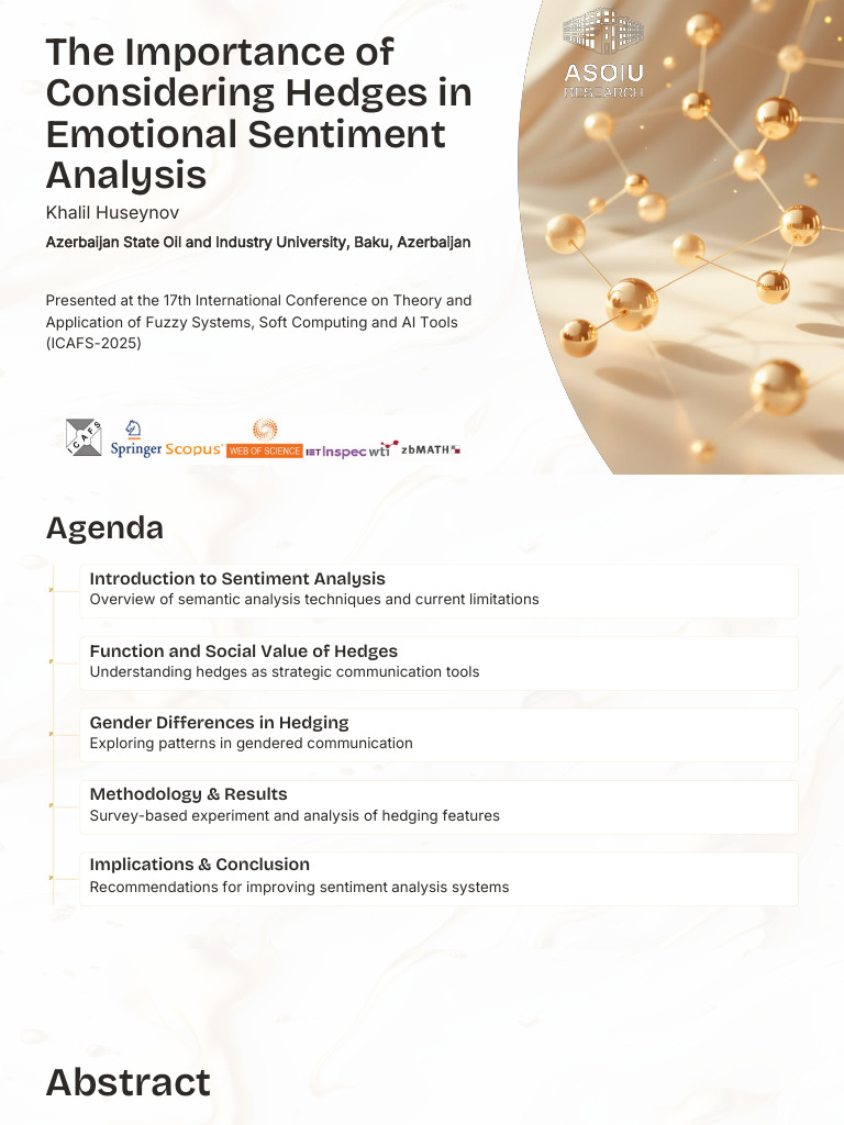 The Importance of Considering Hedges in Emotional Sentiment Analysis ...