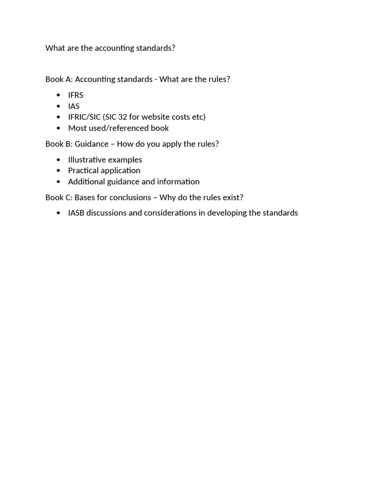 What Are the Accounting Standards | PDF
