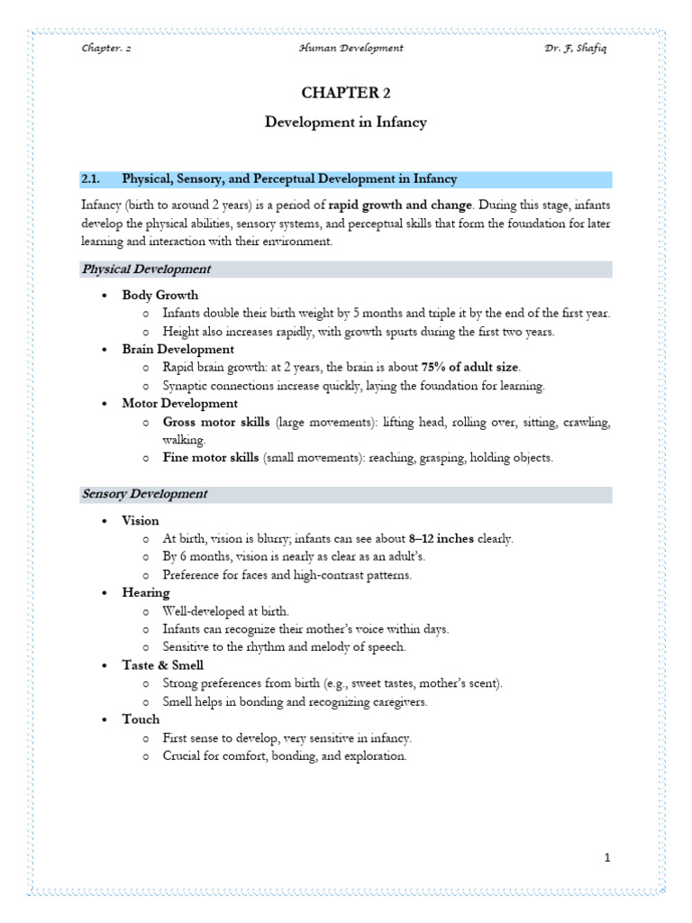 Chapter 2 | PDF | Perception | Cognitive Development