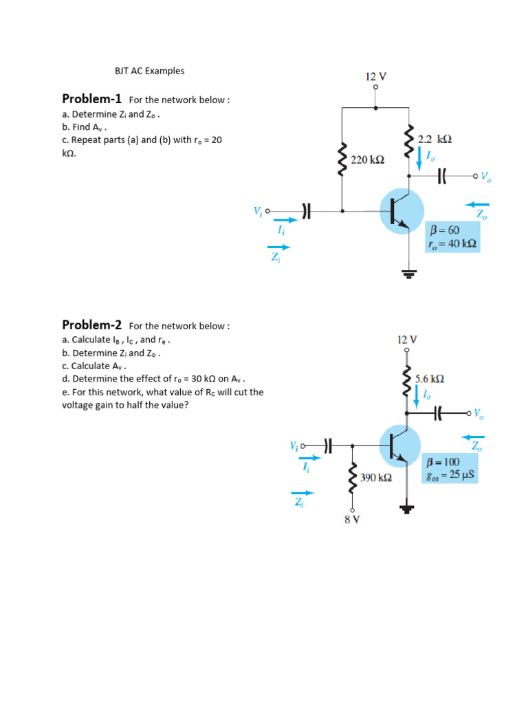 BJT AC Examples (1)_250320_143436 | PDF | Computer Engineering ...