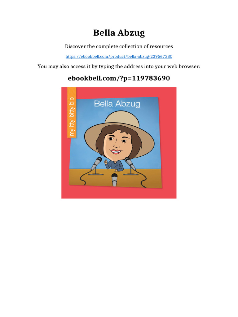 Bella Abzug Full | PDF | Intellectual Property