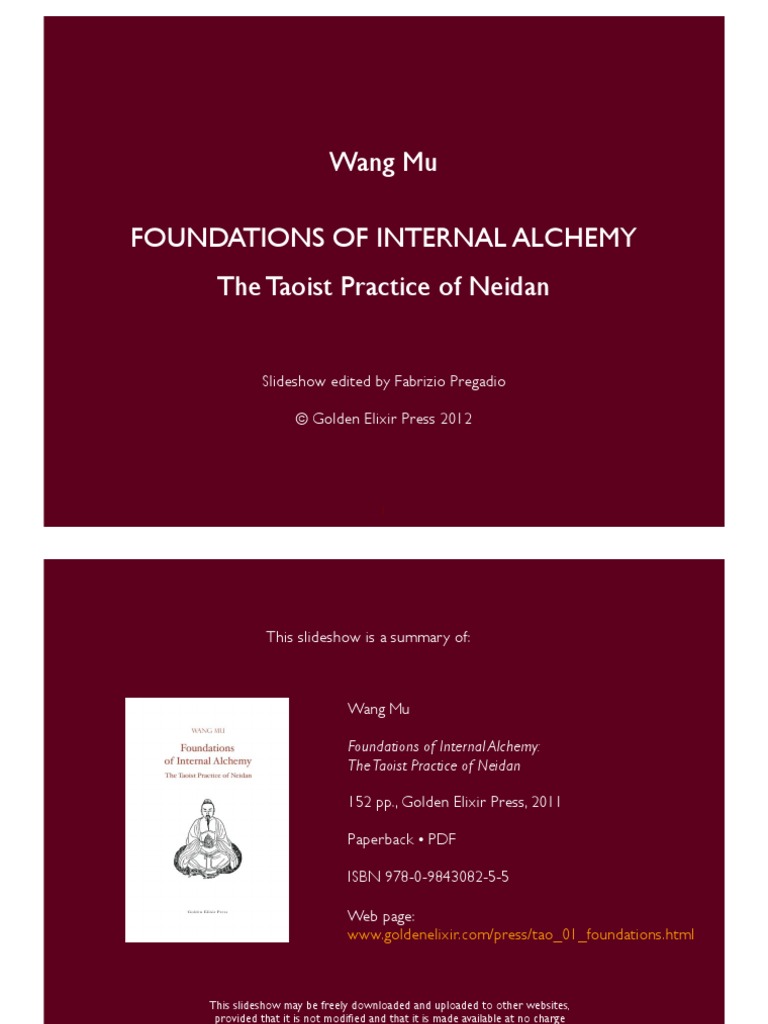 Foundations of Internal Alchemy - A Slideshow | PDF | Neidan | Alchemy
