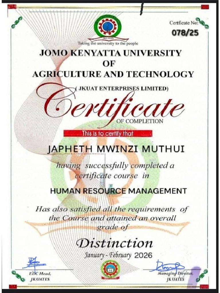 Certificate of Short Course | PDF