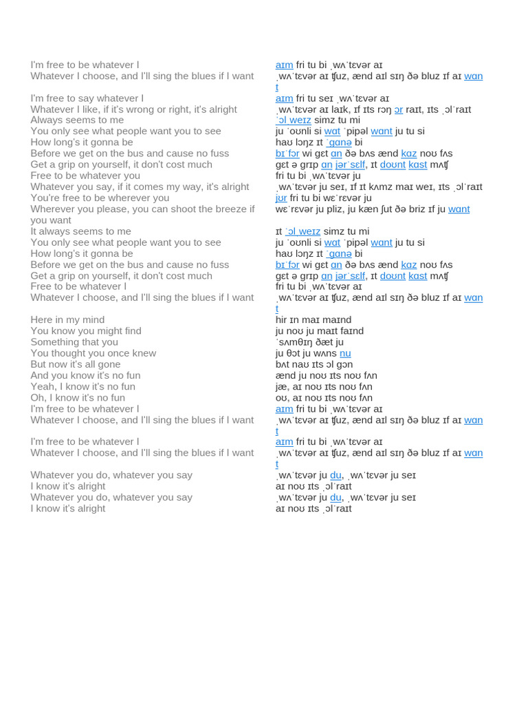 Oasis - Whatever | PDF