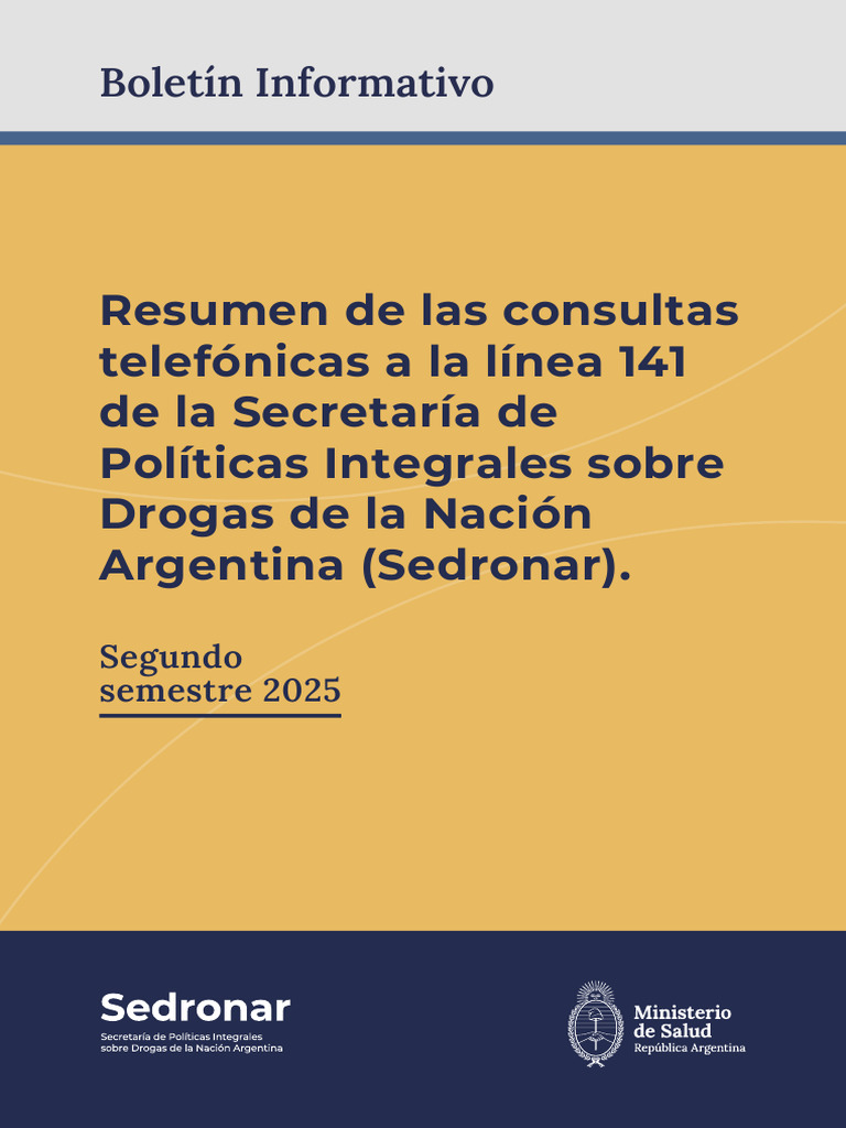 Oad 2026 Resumen de Las Consultas Telefonicas de La Linea 141. | PDF ...