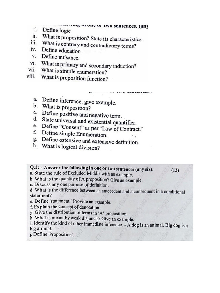 Logic Questions | PDF