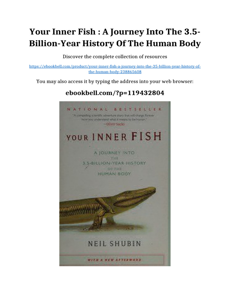 Your inner fish : a journey into the 3.5-billion-year history of the ...