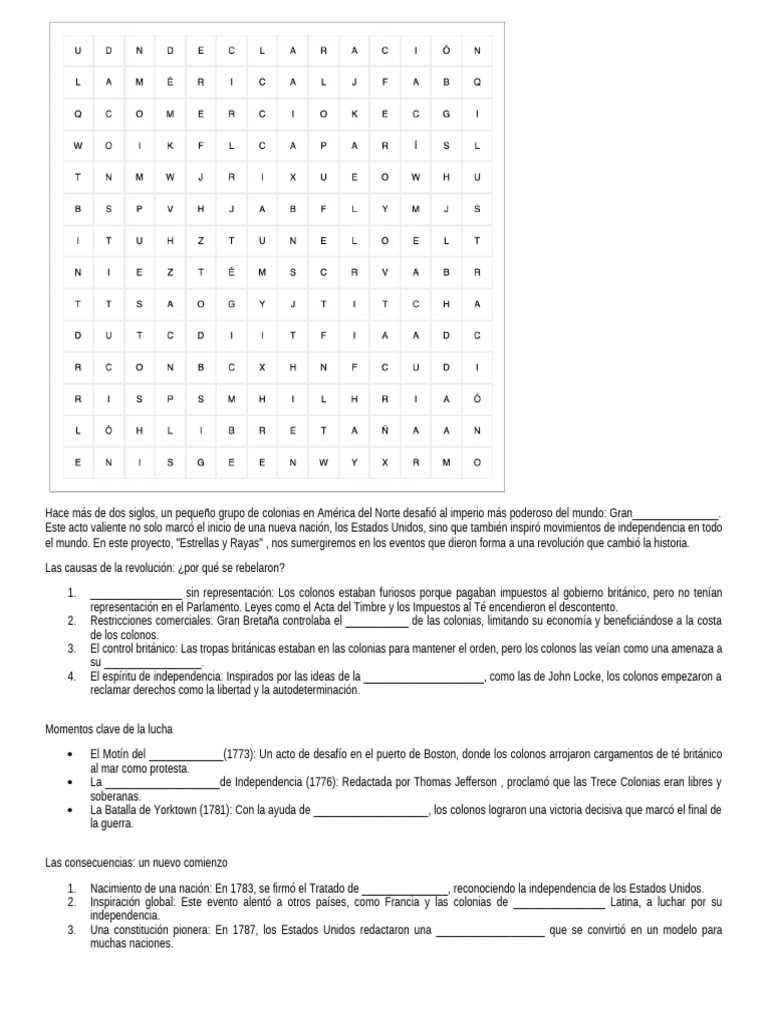 Sopa Letras Historia 3o. | PDF