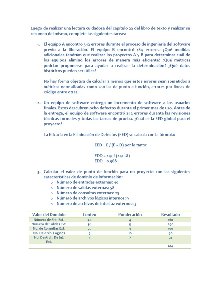 Práctica 5 - Proceso de Software y Métricas Del Proyecto | PDF | Ingeniería de software | Software