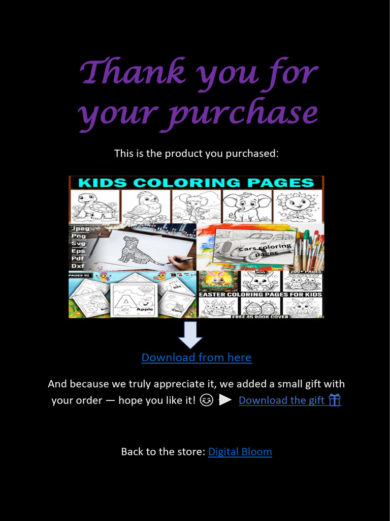 Ultimate Kids' Coloring Pages Mega Bundle _ Digital Bloom | PDF