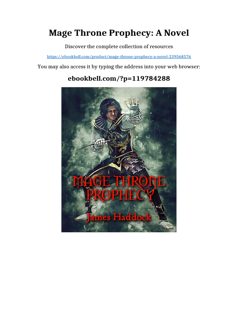 Mage Throne Prophecy: A Novel available instanly | PDF