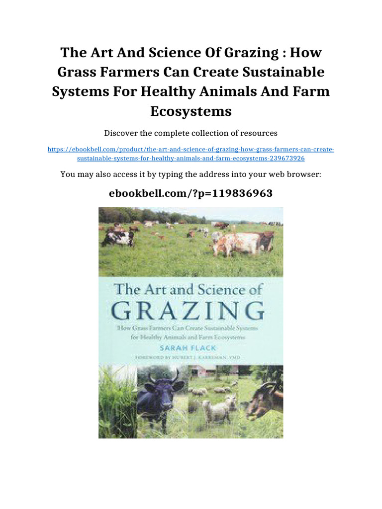 The art and science of grazing : how grass farmers can create ...