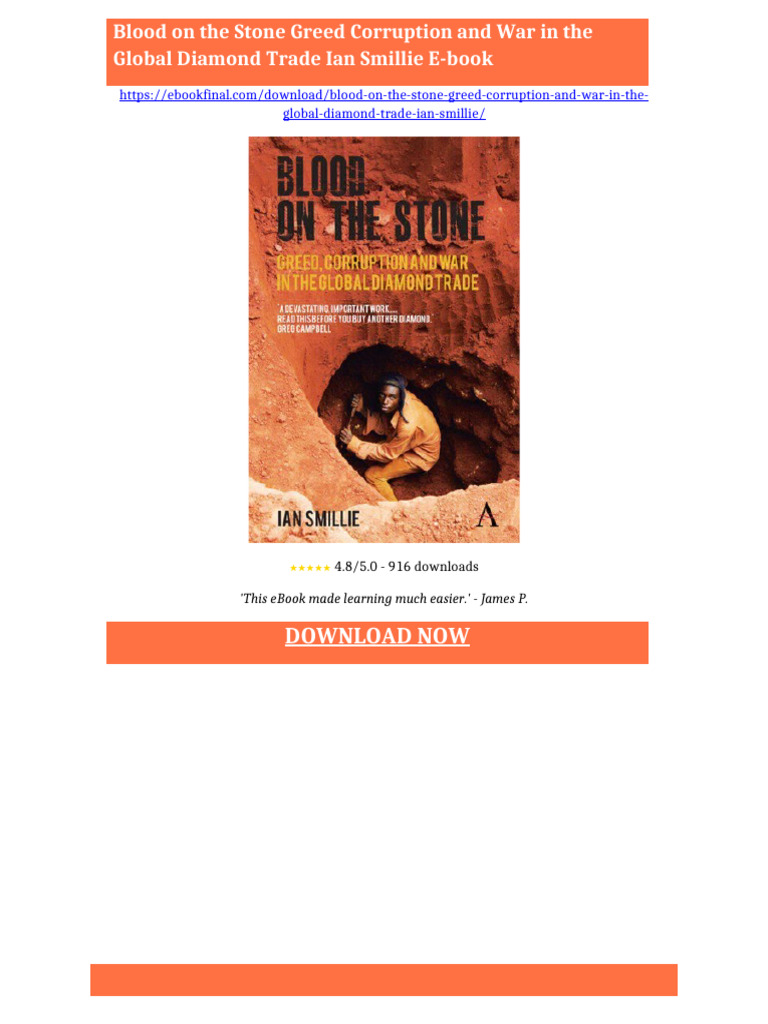Blood on the Stone Greed Corruption and War in the Global Diamond Trade ...