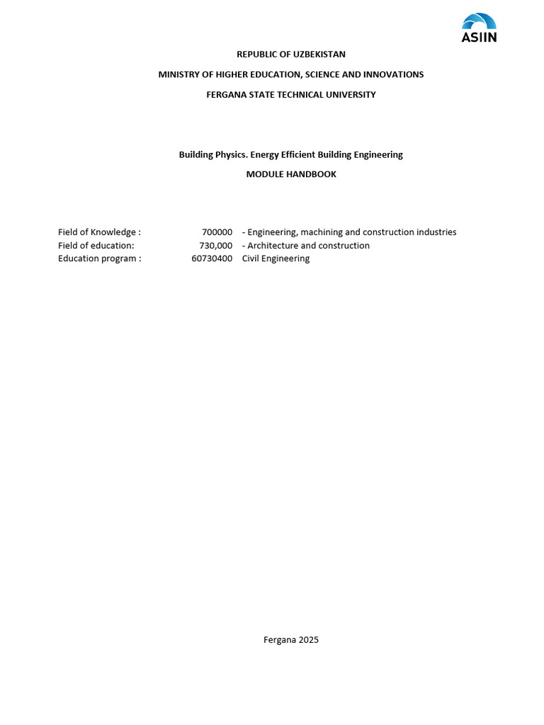 20.building Physics. Energy Efficient Building Engineering | PDF ...