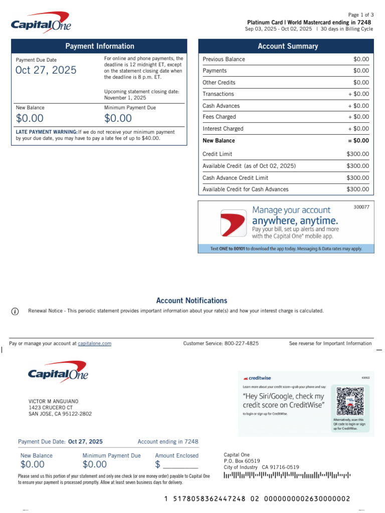 October card statement-2026-01-15T11_49_35.785Z | PDF | Credit Card ...