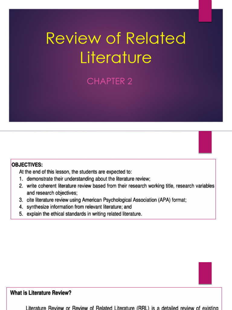 Chapter 2 RRL | PDF | Plagiarism | Citation