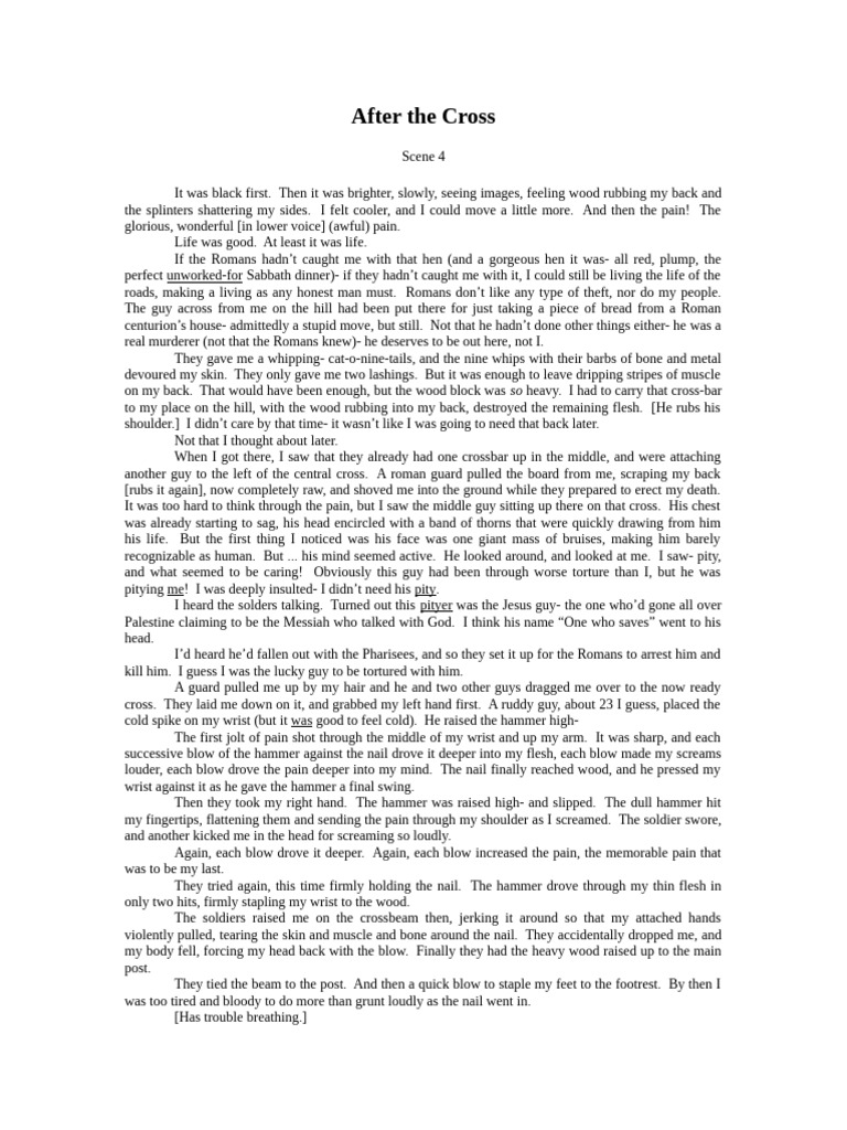 After the Cross Scene 4 | PDF | Jesus