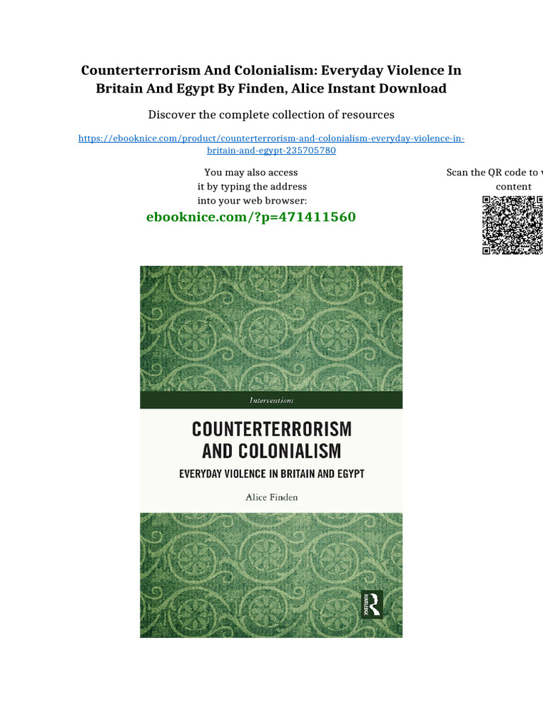 Counterterrorism and Colonialism: Everyday Violence in Britain and ...