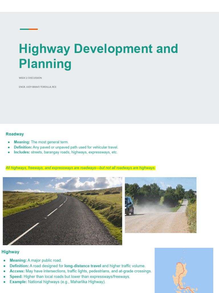 Highway Development and Planning | PDF | Controlled Access Highway ...