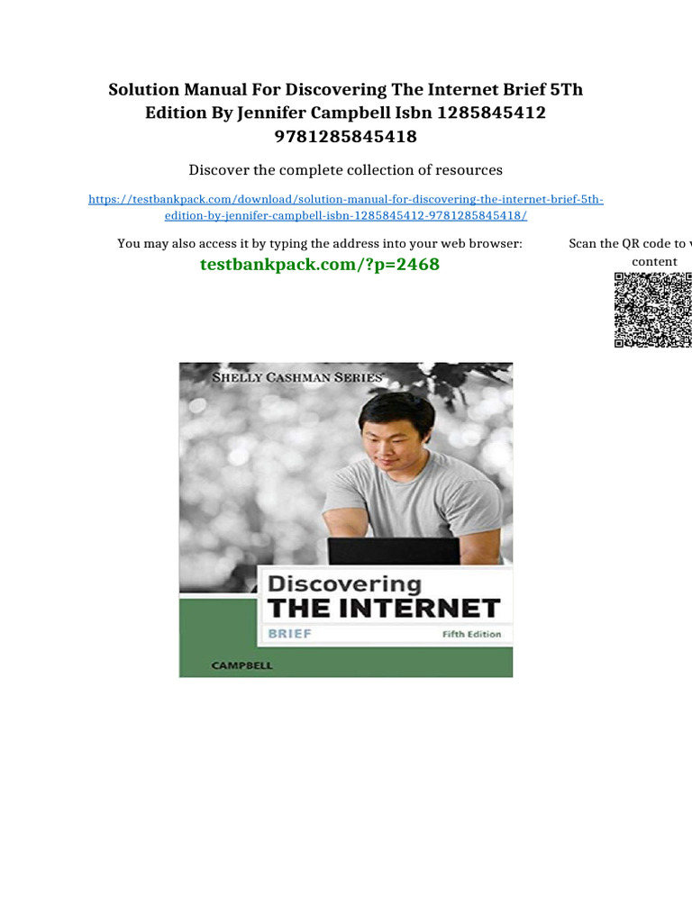 Solution Manual for Discovering the Internet Brief 5th Edition by ...