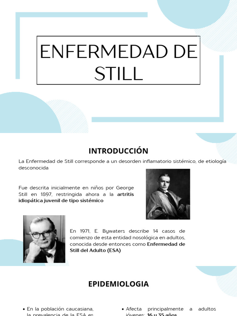 Enfermedad de Still (1) | PDF | Artritis Reumatoide | Inmunología