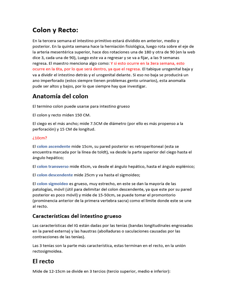 Recto y Colon | PDF | Intestino grueso | Colitis ulcerosa