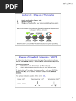 VSEPR Shapes Quick Reference Guide | PDF
