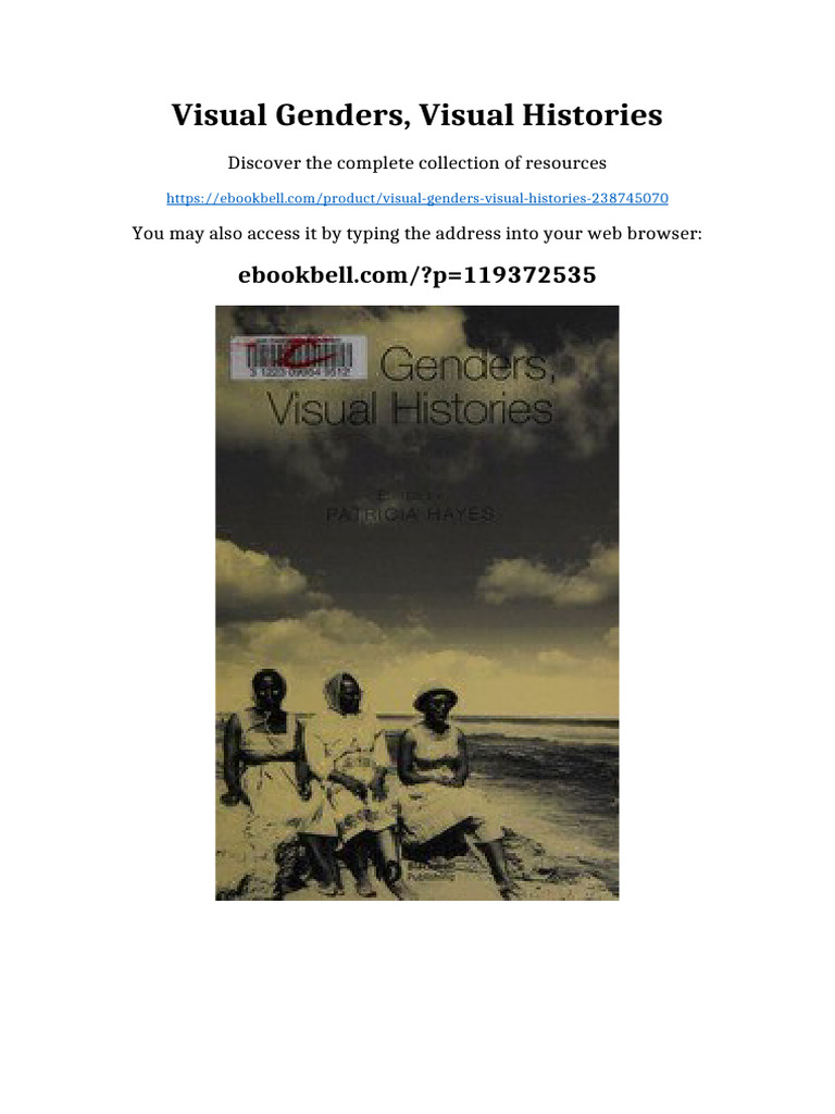 Visual Genders, Visual Histories PDF Available | PDF | Intellectual ...
