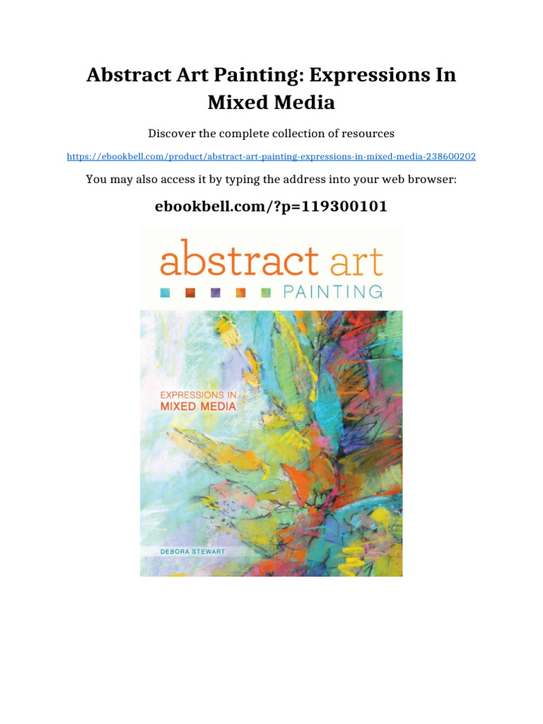 Abstract Art Painting: Expressions in Mixed Media pdf version | PDF ...