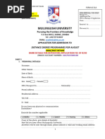 UPNG External Application Form 2026 | PDF | Bachelor's Degree | Science