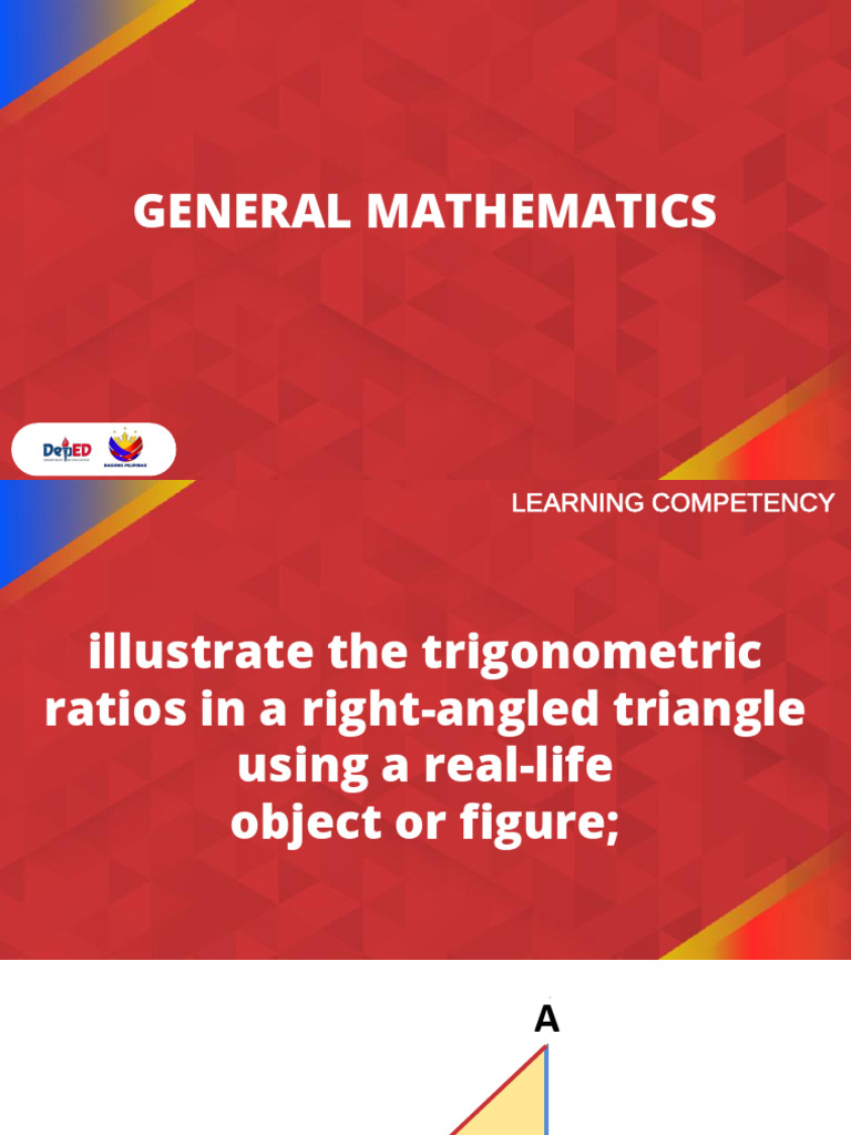 3.1 Trigonometric Ratios | PDF | Mathematics | Elementary Mathematics