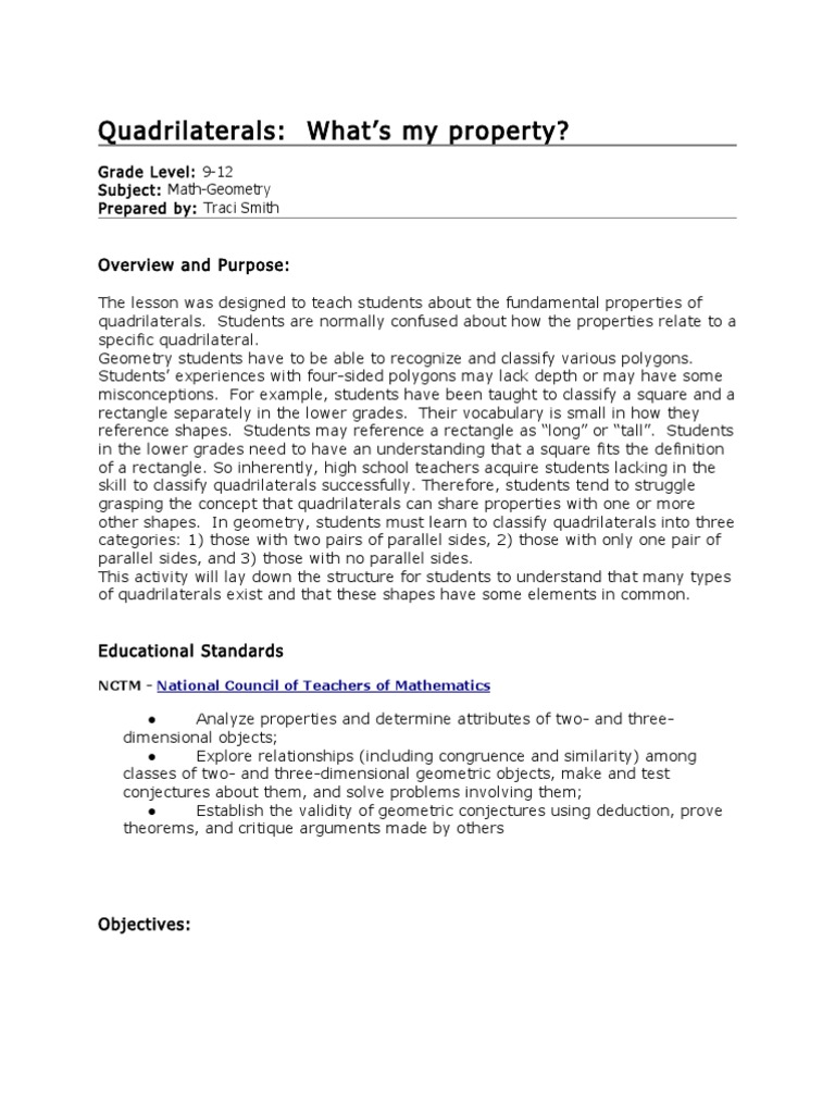 501 - Tech Trends Lesson Plan | PDF | Rectangle | Shape