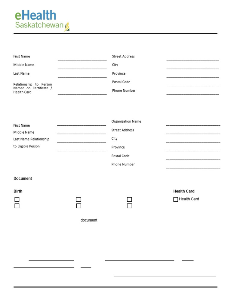 Vital Statistics Authorization Form | PDF | Government
