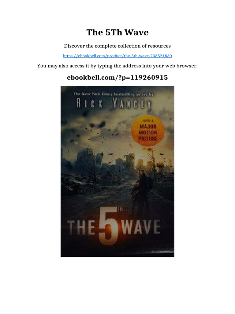The 5Th Wave: Discover The Complete Collection of Resources | PDF ...