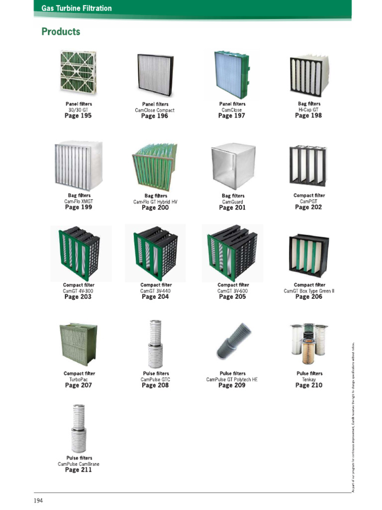 Gas Turbine Filtration | PDF