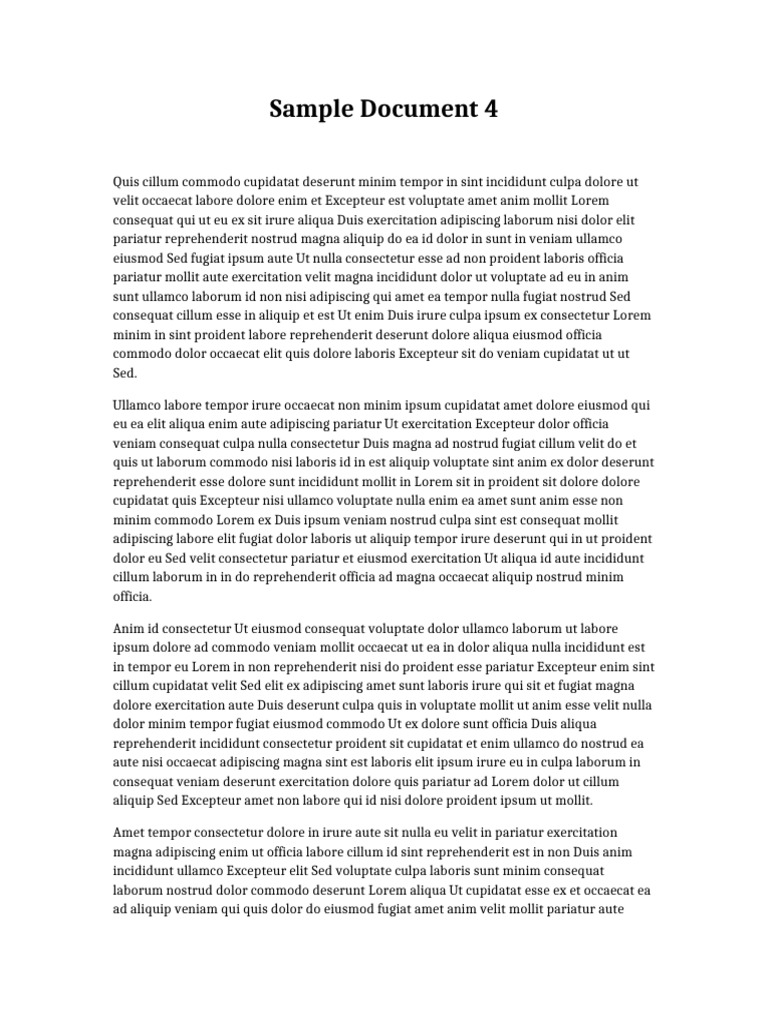 Sample Doc 4 3000 Words | PDF