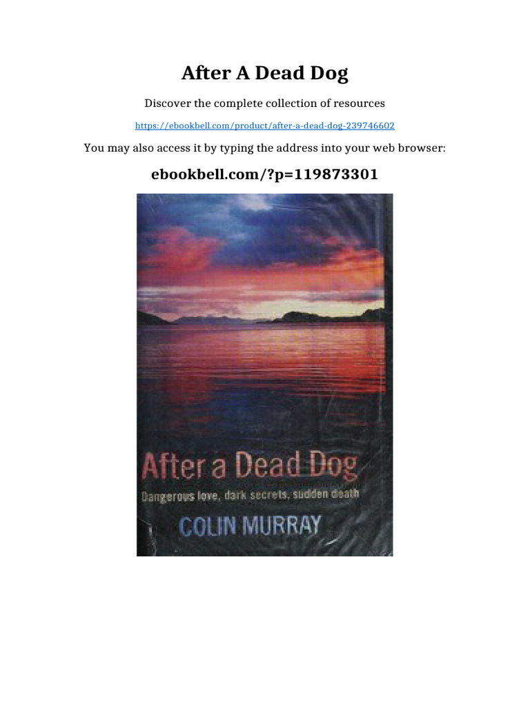 After a dead dog Full Chapters Included | PDF | Life Cycle Assessment ...