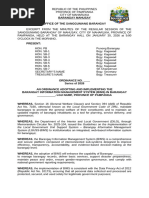 Barangay Certificate of Residency Sample | PDF