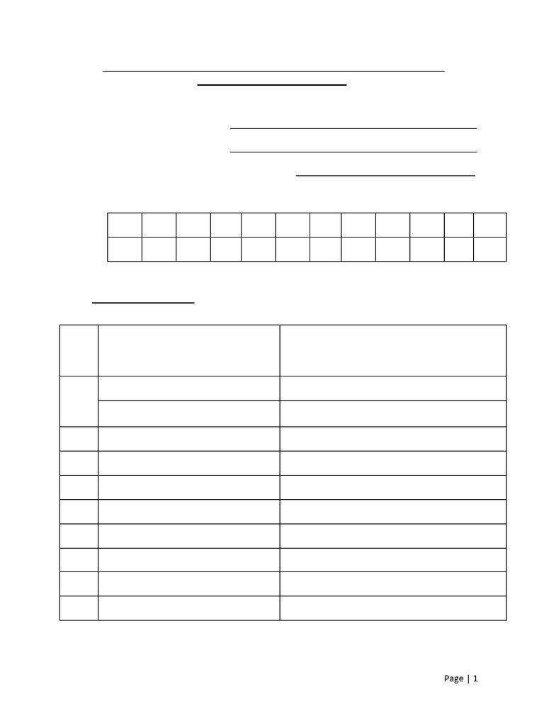 Proforma For Admission | PDF