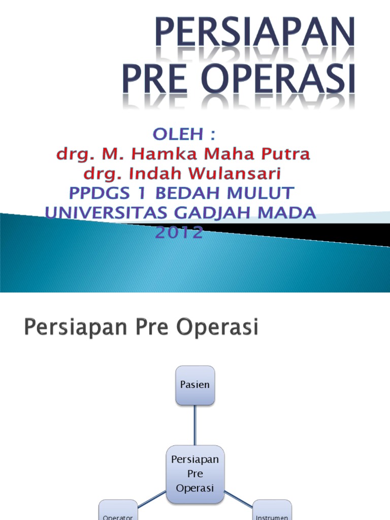 Persiapan Pre Operasi-Editing | PDF