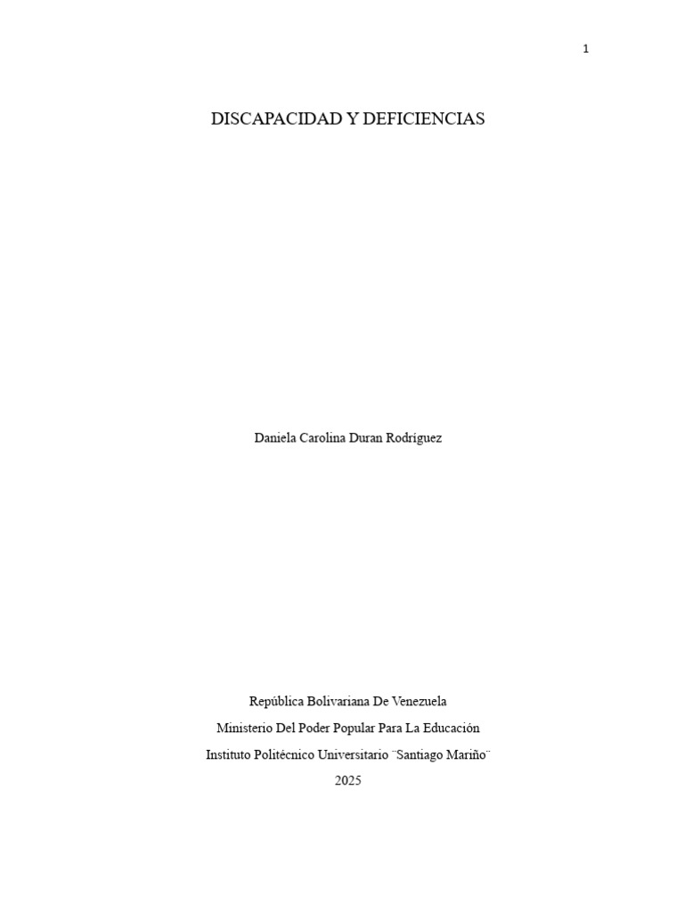 PDF Daniela Durann | PDF | Invalidez | Accesibilidad