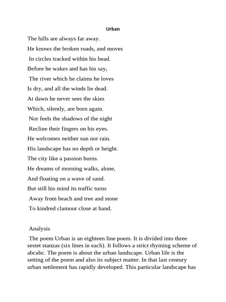 4.1 Unit 3 Poems Analysis | PDF | Love | Poetry