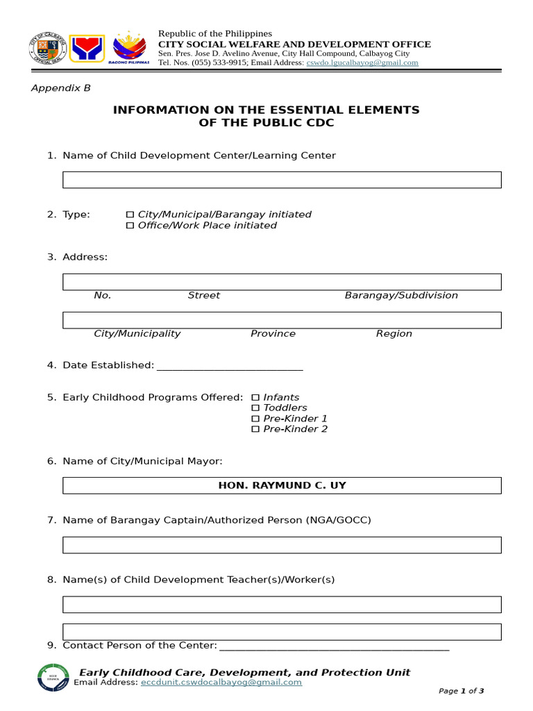Appendix B_Information on the Essential Elements of the Public CDC ...