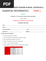 Essential Maths Grade 10 | PDF