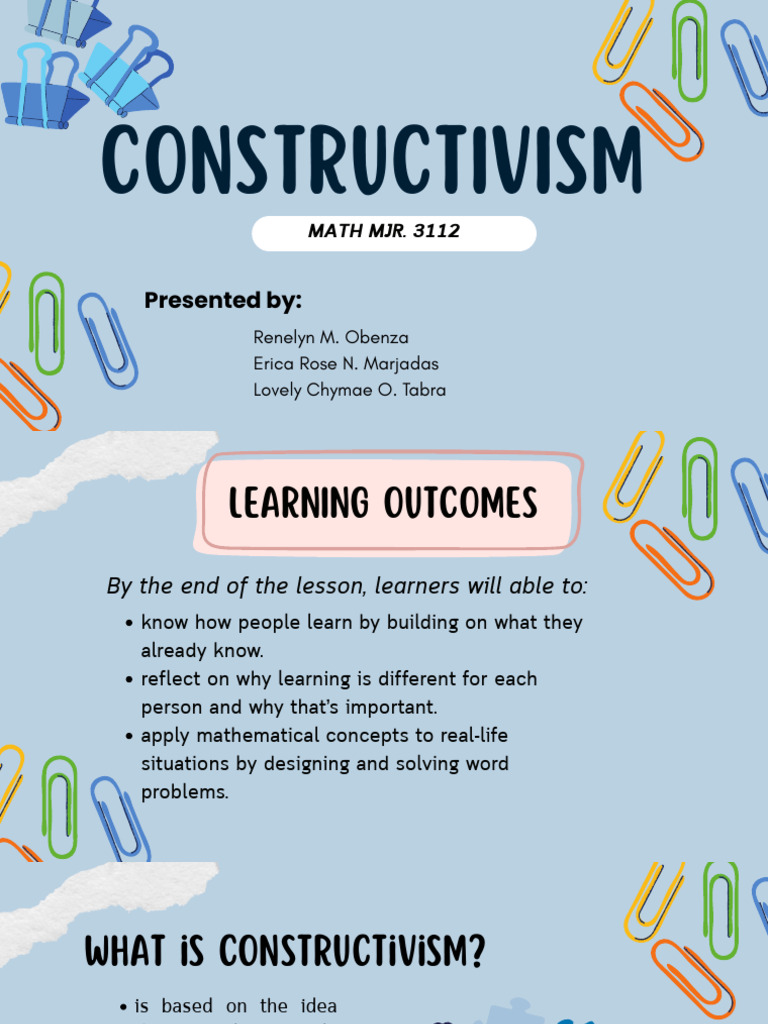 Constructivism (Math Mjr. 3112) | PDF | Constructivism (Philosophy Of ...