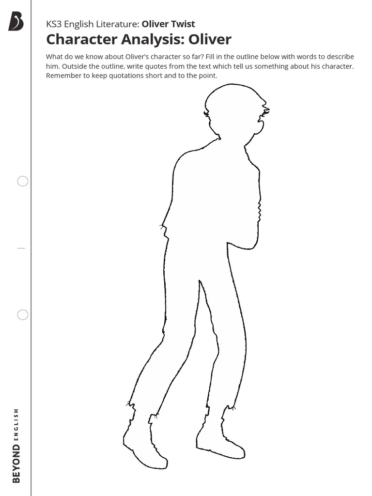 Character Analysis - Oliver Worksheet | PDF