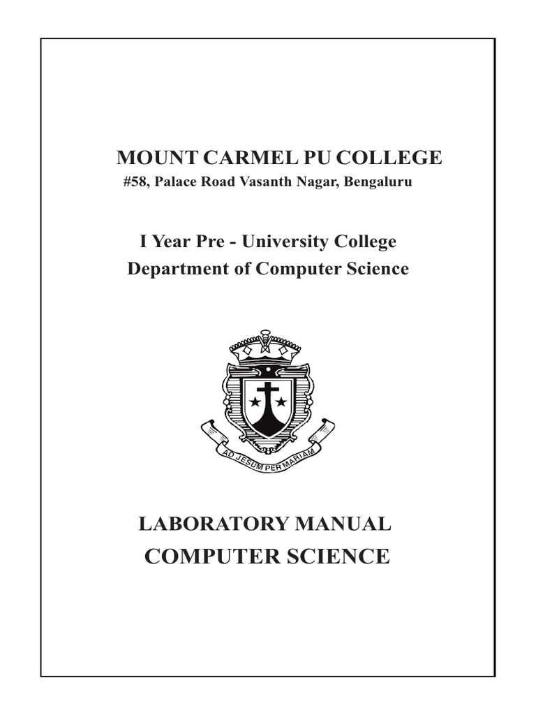 I Puc Lab Manual Computer Science 25-26 | PDF | Area | Parameter ...