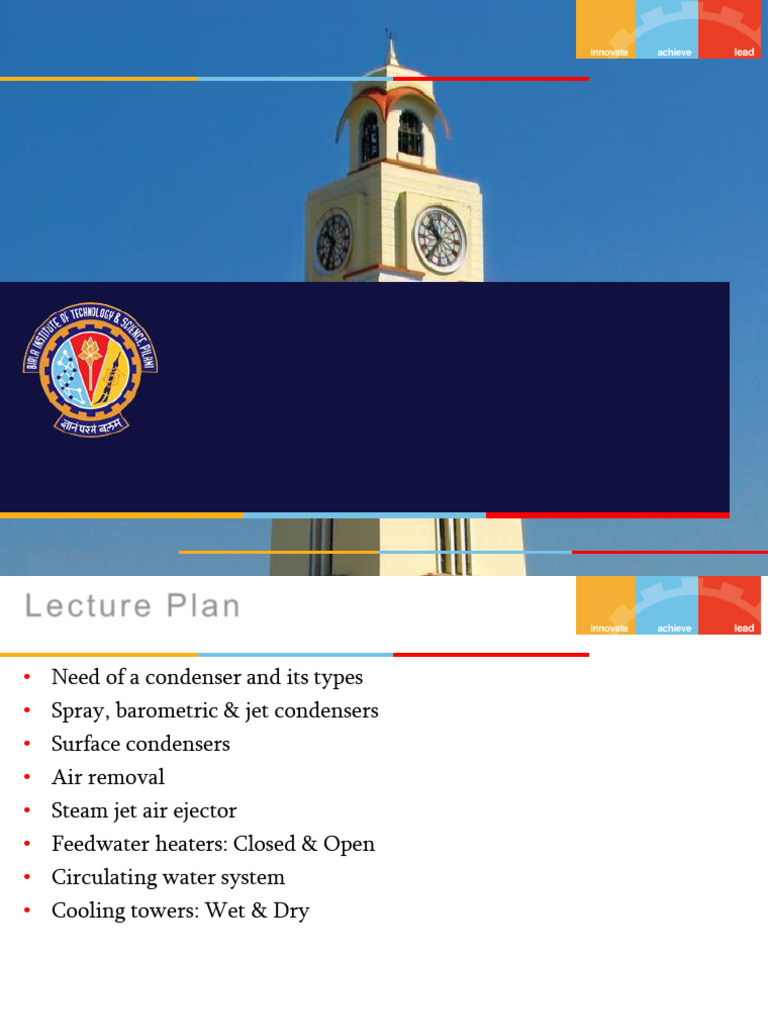 PPE6 Condensers and Cooling Towers | PDF | Steam | Boiler