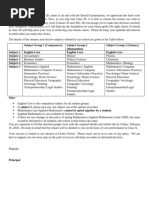 Grade 10 Subject Stream Selection Guide | PDF | Mathematics | Science