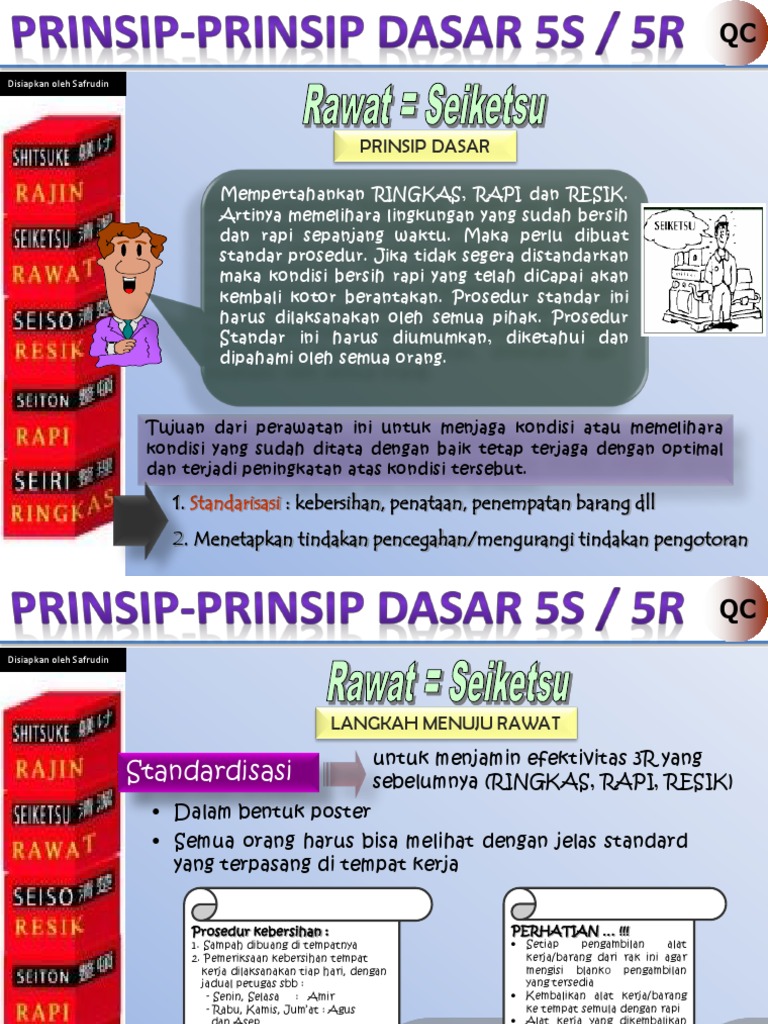 Prinsip Rawat dalam 5R dan Seiketsu | PDF | Teknologi & Rekayasa